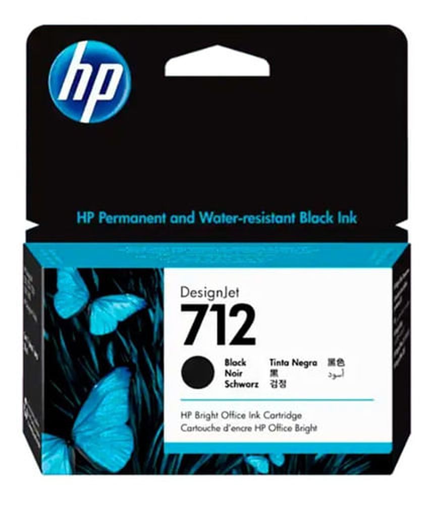 Cartucho De Tinta Hp 712 3ed70a Negro Original T210 T650