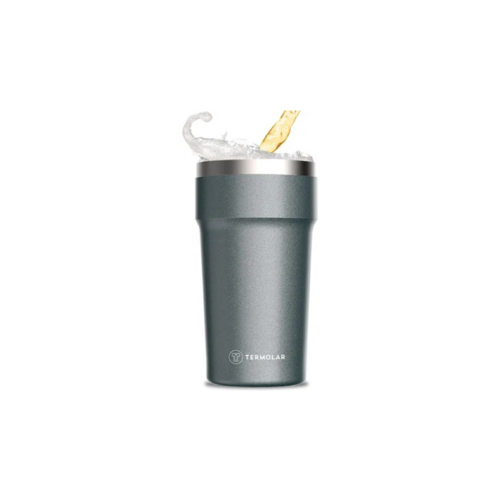 Vaso Termico Pub 500 Ml Para Bebidas Frias Y Calientes Color Gris