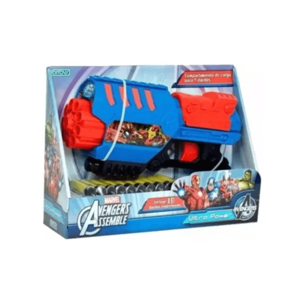 Lanzadora Ultra Power. Avengers Ditoys. Con 10 Dardos 1773