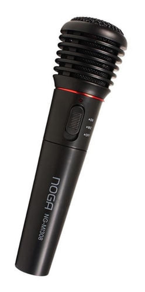 Microfono Inalambrico Dinamico Karaoke Noga Ng-mi308 Unidireccional Xlr 6.5mm Mute Gtia Oficial