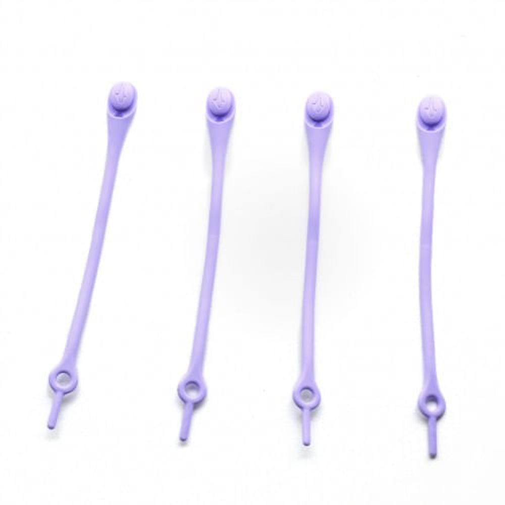 Cordones Topper Pack X 12 Hickies Violeta Talle 1