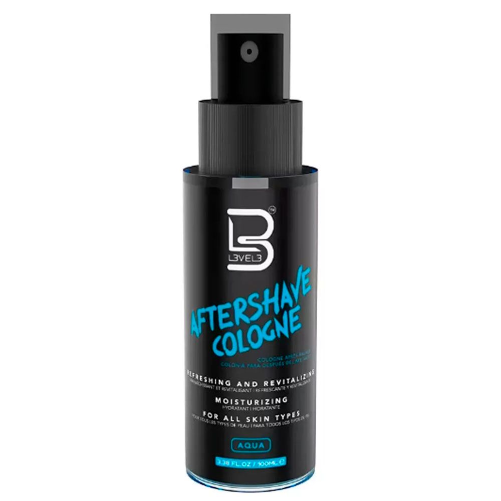 Level 3 After Shave Cologne Aqua Barberia Profesional 100 Ml