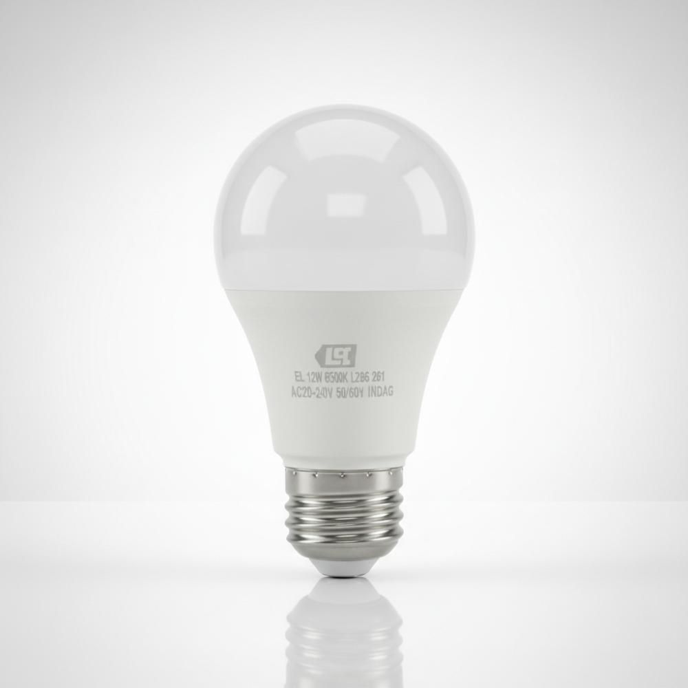 Lampara Foco Led 12 W Luz Fria Bajo Consumo Lusqtoff Blanco Frio