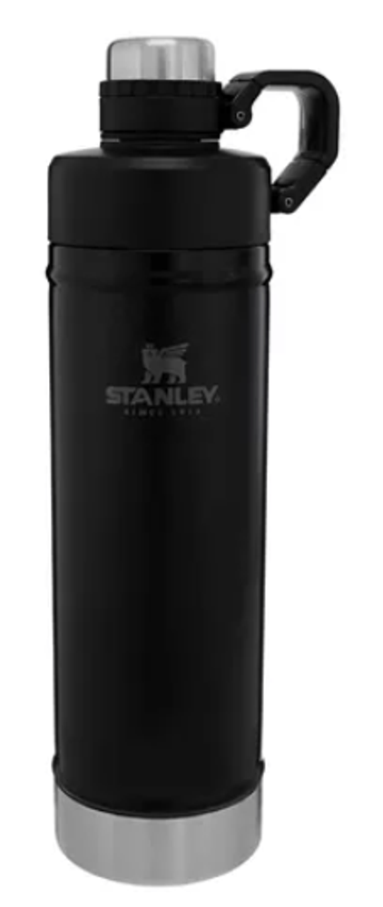 Botella Termica Stanley Classic De 740 Ml Libre De Bpa Negro