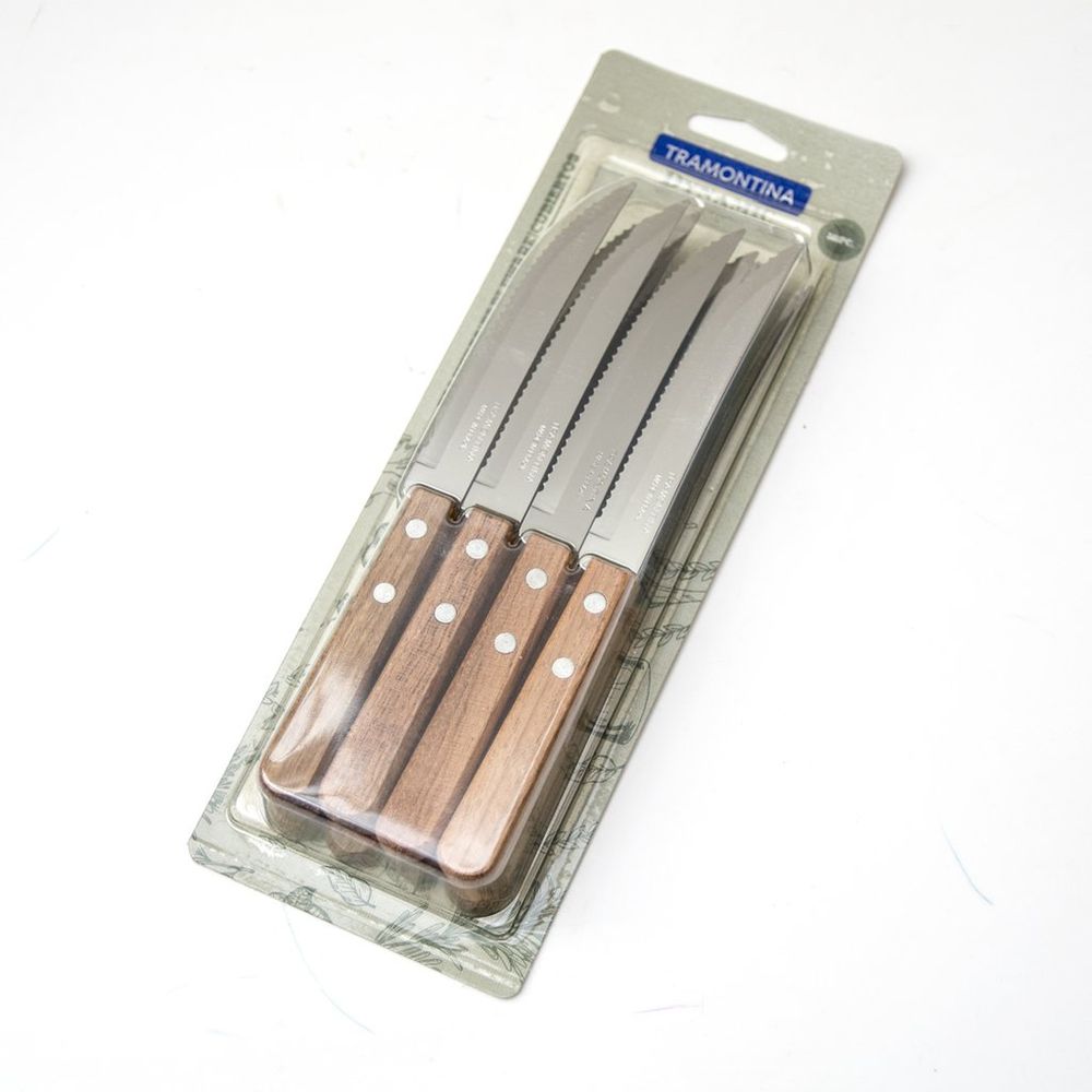 Set 12 Cuchillos Tramontina Dynamic Mango Madera Original
