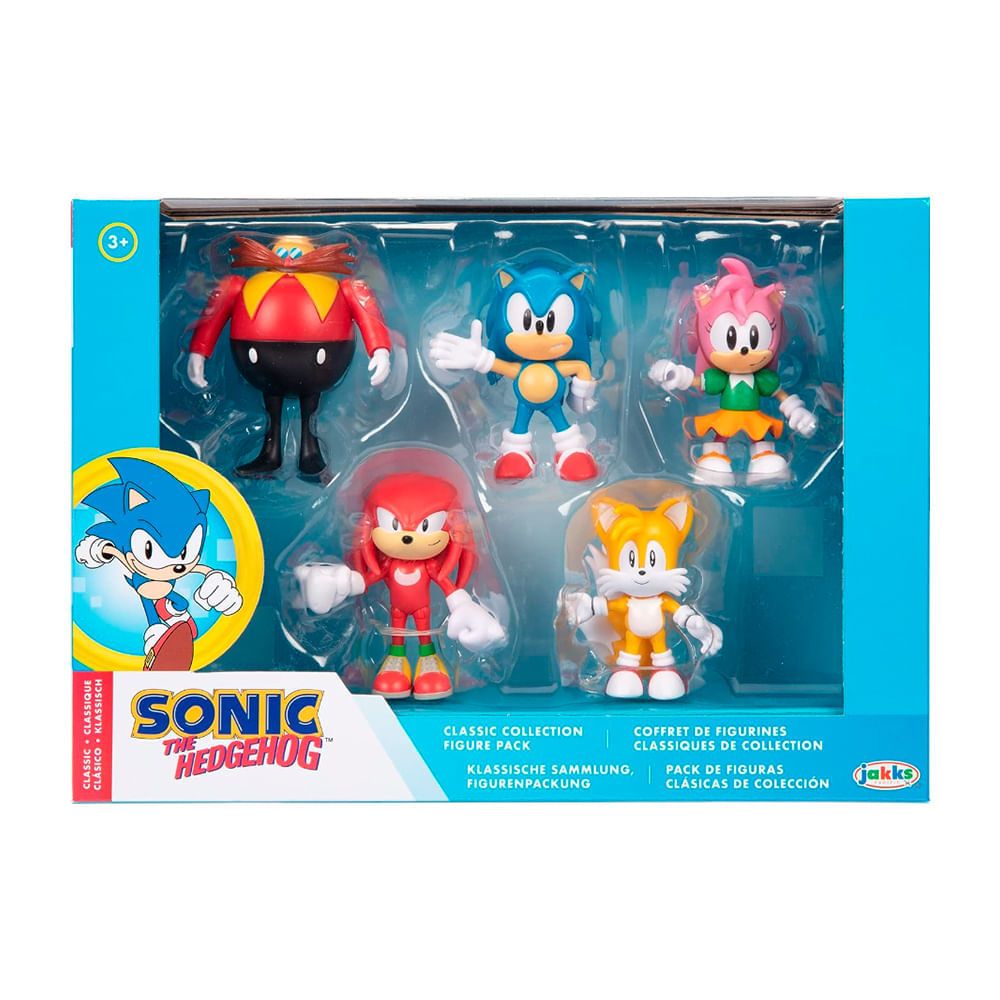 Sonic Figura 07cm Multipack 5 Modelos Classic