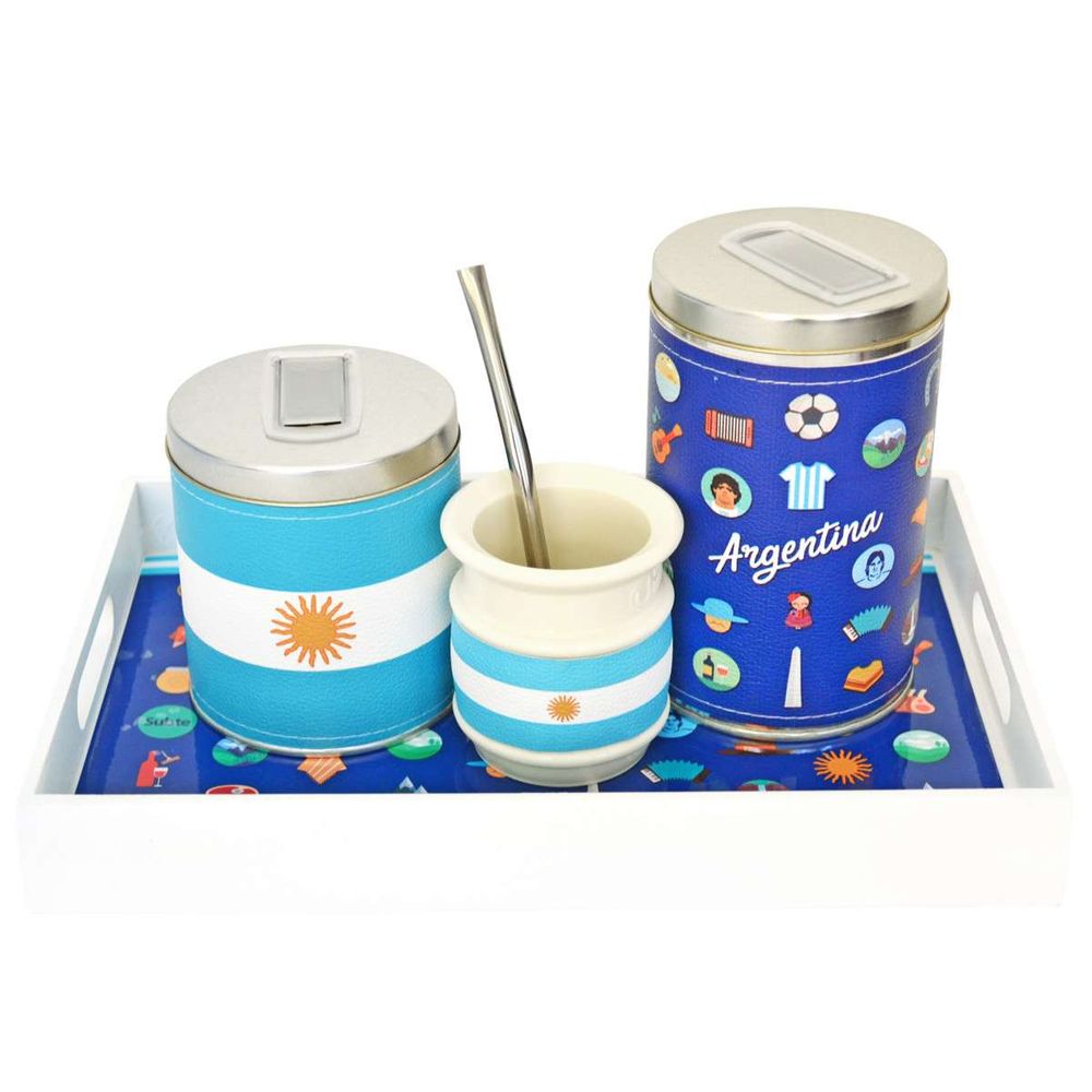 Kit de Mate Urbano y bandeja Argentina