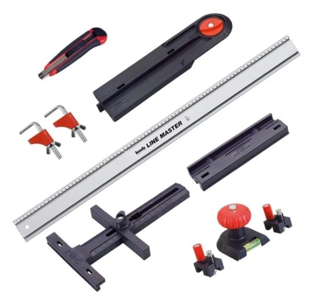 Regla Escuadra Tope Guía Line Master Kit 10pc Set Linemaster