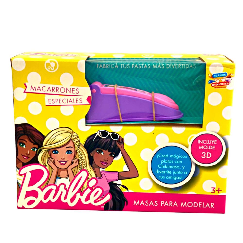 Juego De Masa Barbie Con Brillo y Moldes - Chikimasa