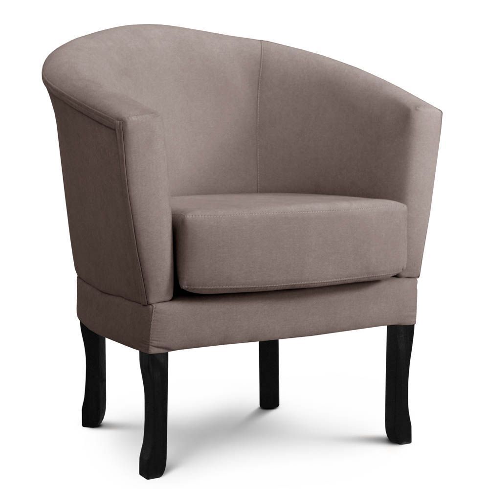 Sillón Individual Shey Espácity Tela Sunny Stone