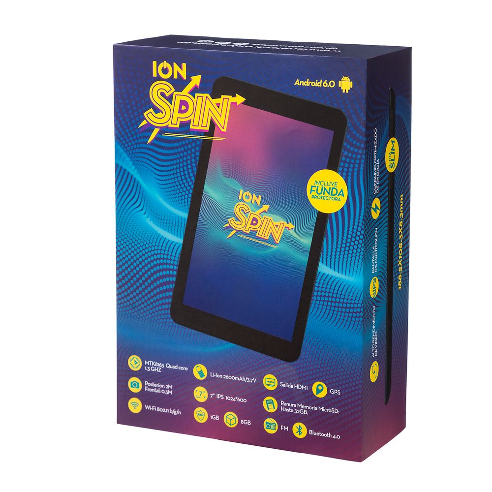 ION Tablet 7" -8GB-Android 6.0-HDMI WiFi