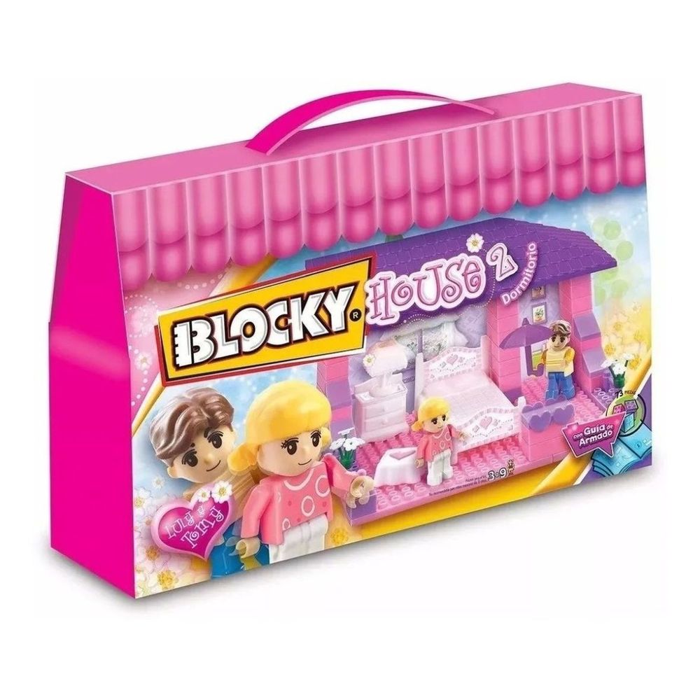 Blocky House Dormitorio 80 Piezas Armar Construir
