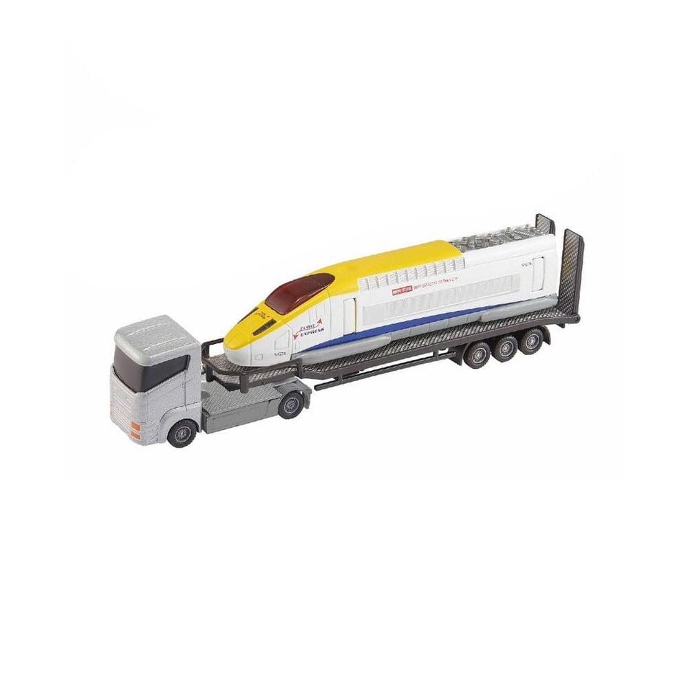 Camion Teamsterz Heavy Engine Transporter 14117 Plata