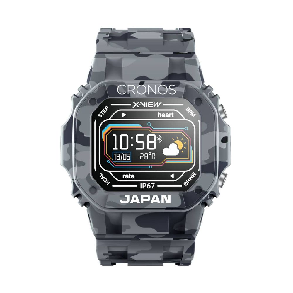 Smartwatch Zen Cronos Japan Reloj Inteligente Podometro Bt Camuflado