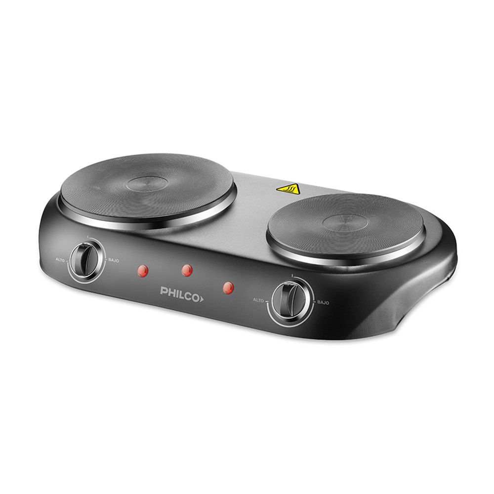 Anafe Doble Philco 94ANPH2RBN 2500W Antideslizante Negra