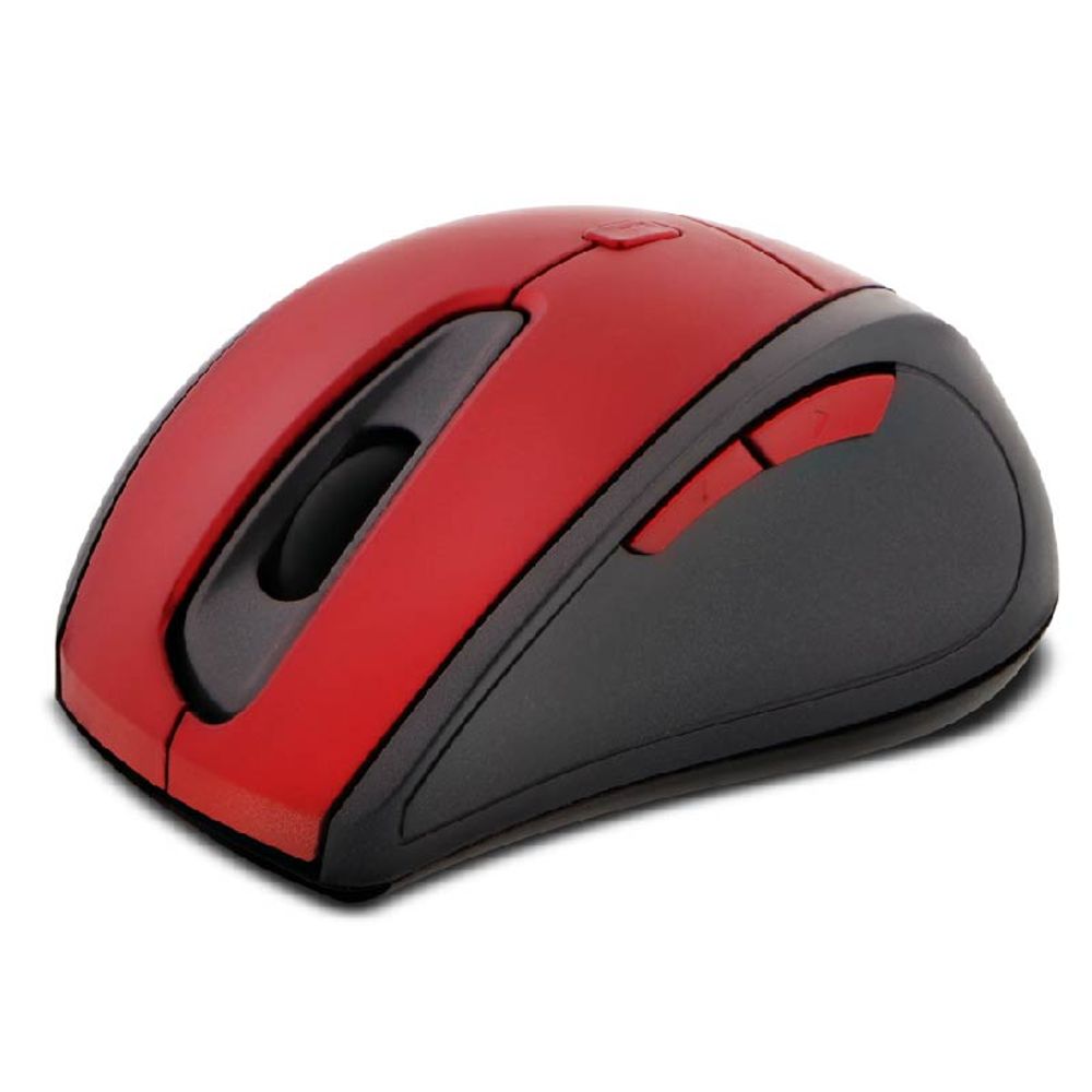 Mouse Klipxtreme Anchor Óptico Inalámbrico Ergonómico Rojo Kmw-356rd
