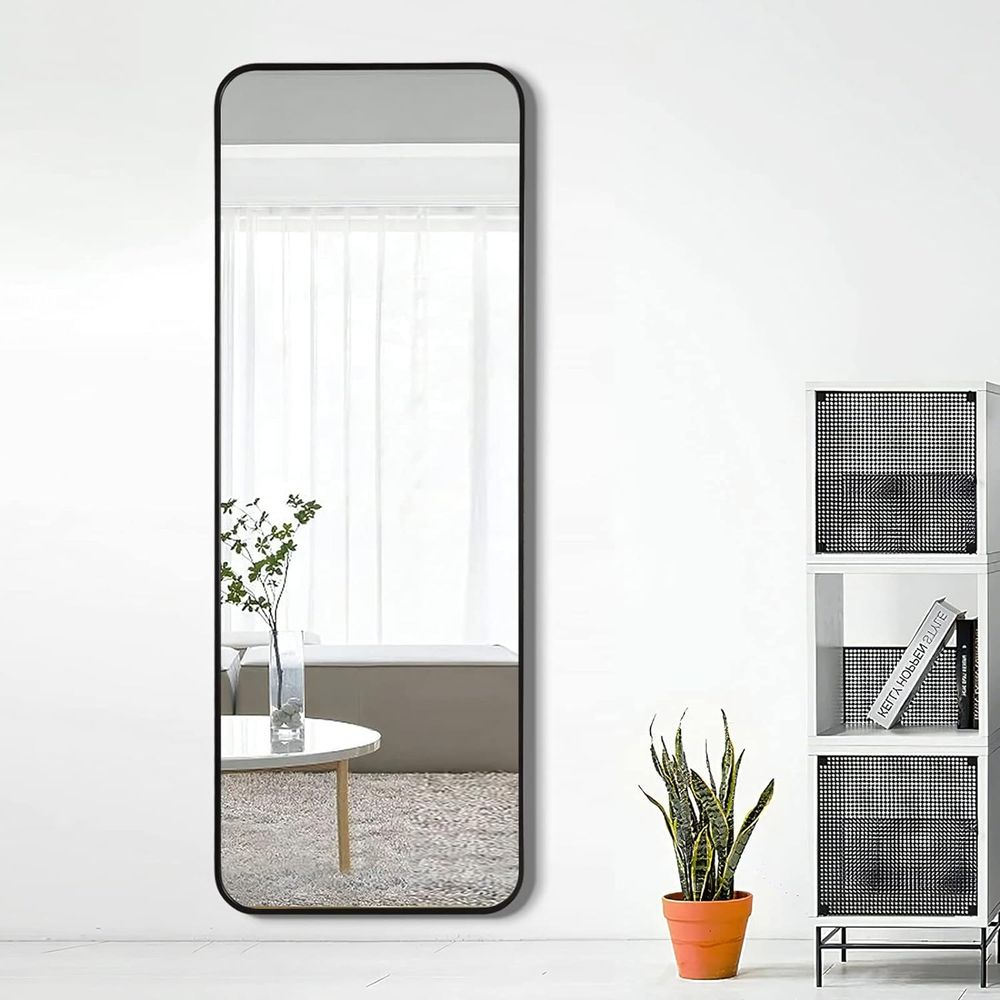 Espejo Rectangular 120X50 cm Negro Topdeco