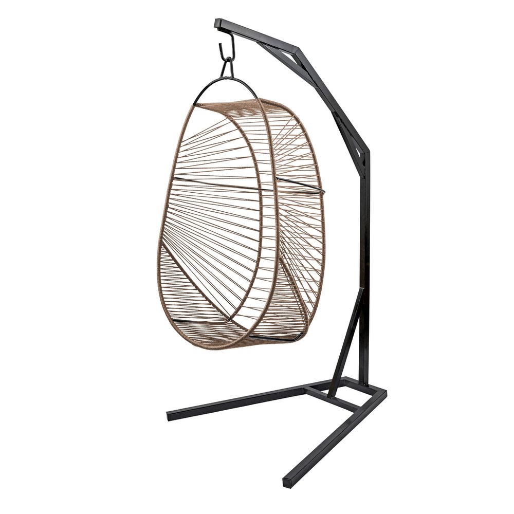 Hamaca con soporte de pie modelo Bali color natural