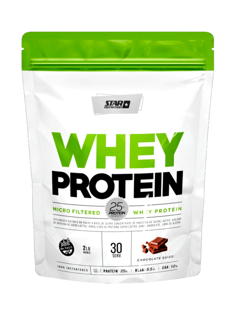 Suplemento Star Nutrition Whey Protein Chocolate Bolsa 908g