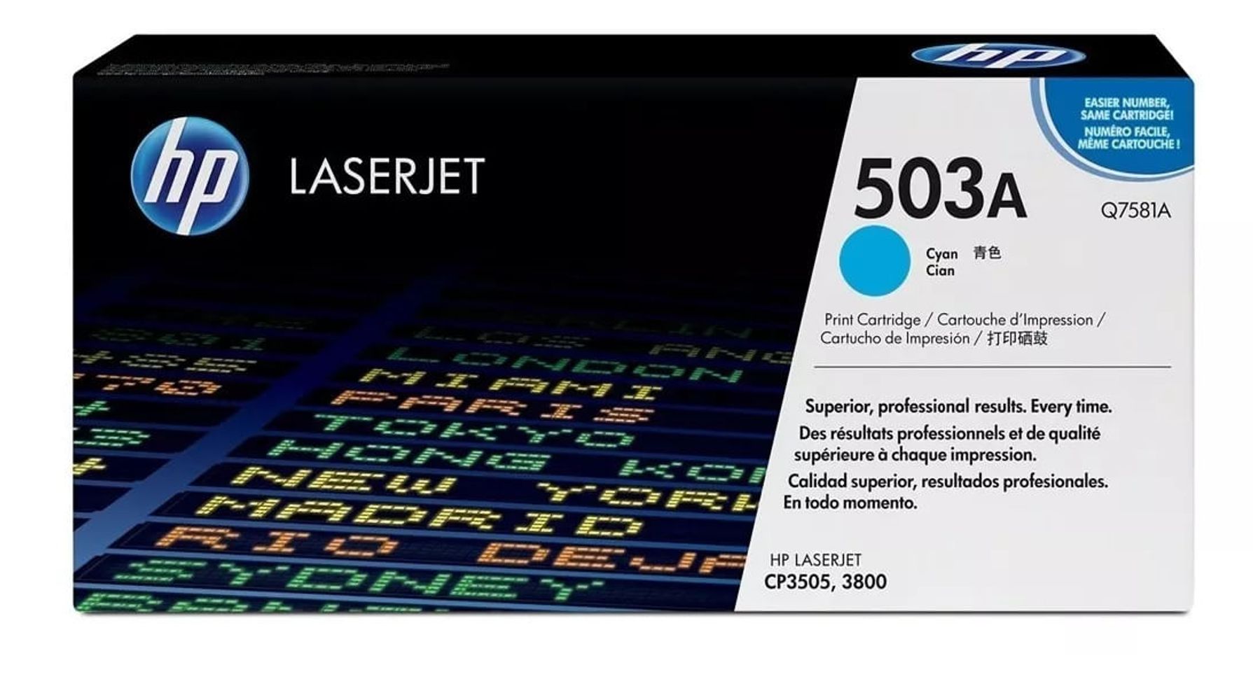 Toner Hp 503a Cian Q7581a 7581a Laser 3505 3800 Original