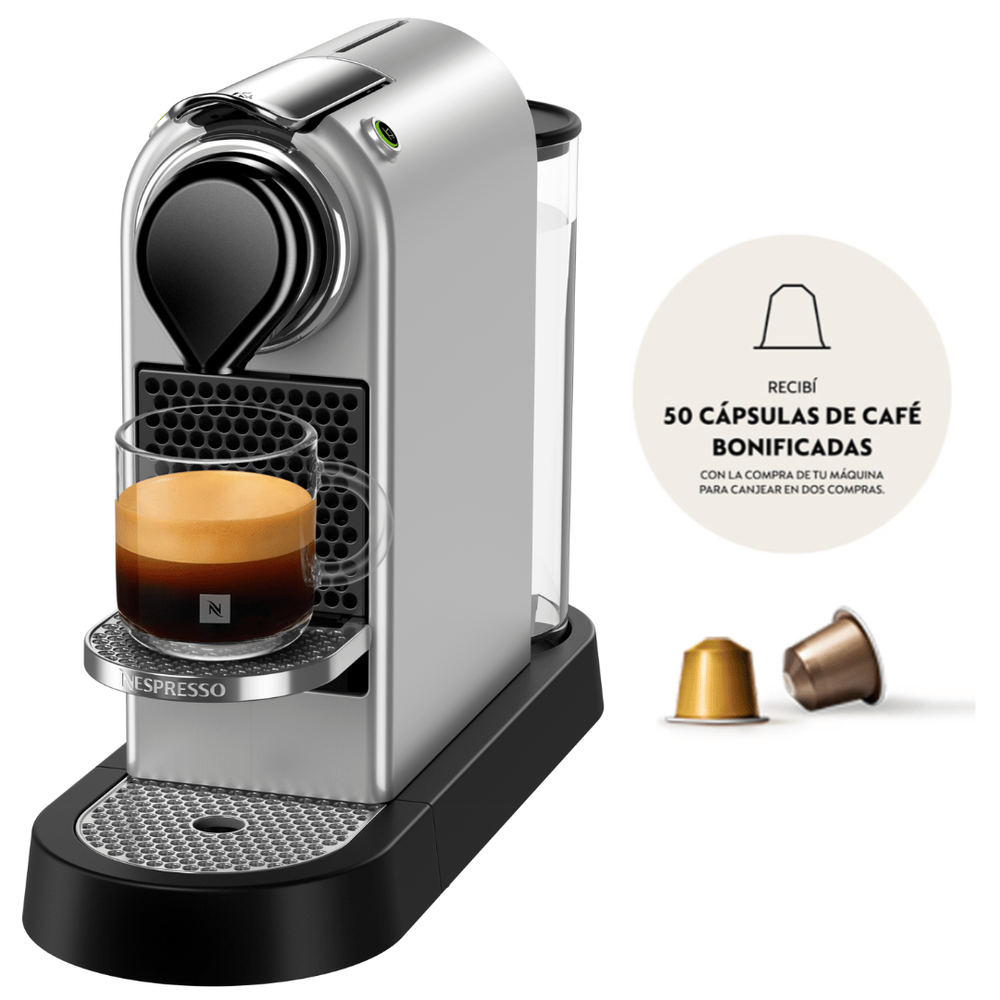 Cafetera Nespresso Citiz Silver C113-AR-SI-NE2-LOCAL