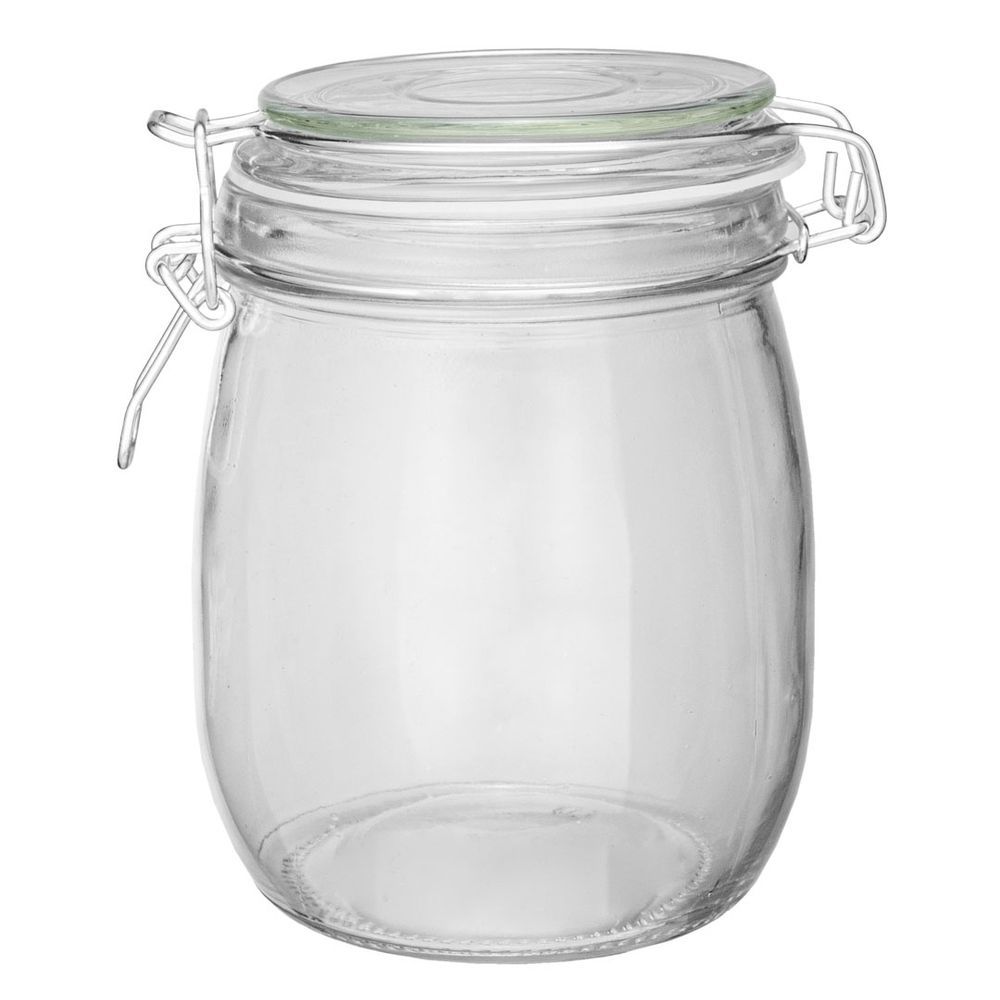 Frasco de Vidrio Okko Organizador Tapa Clip 750ml Hermetico