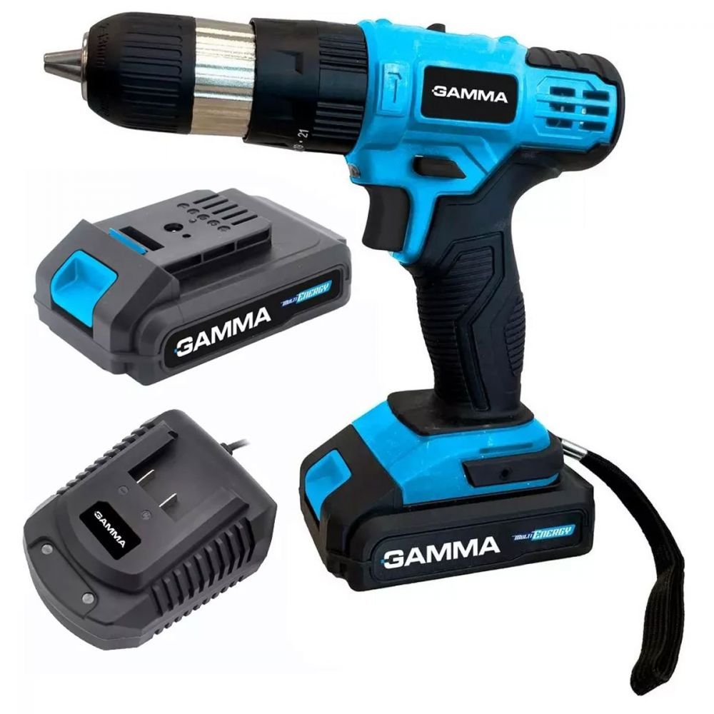 Gamma Atornillador a bateria 13mm 30Nm Torque 17 1300Rpm 1cargador bateria