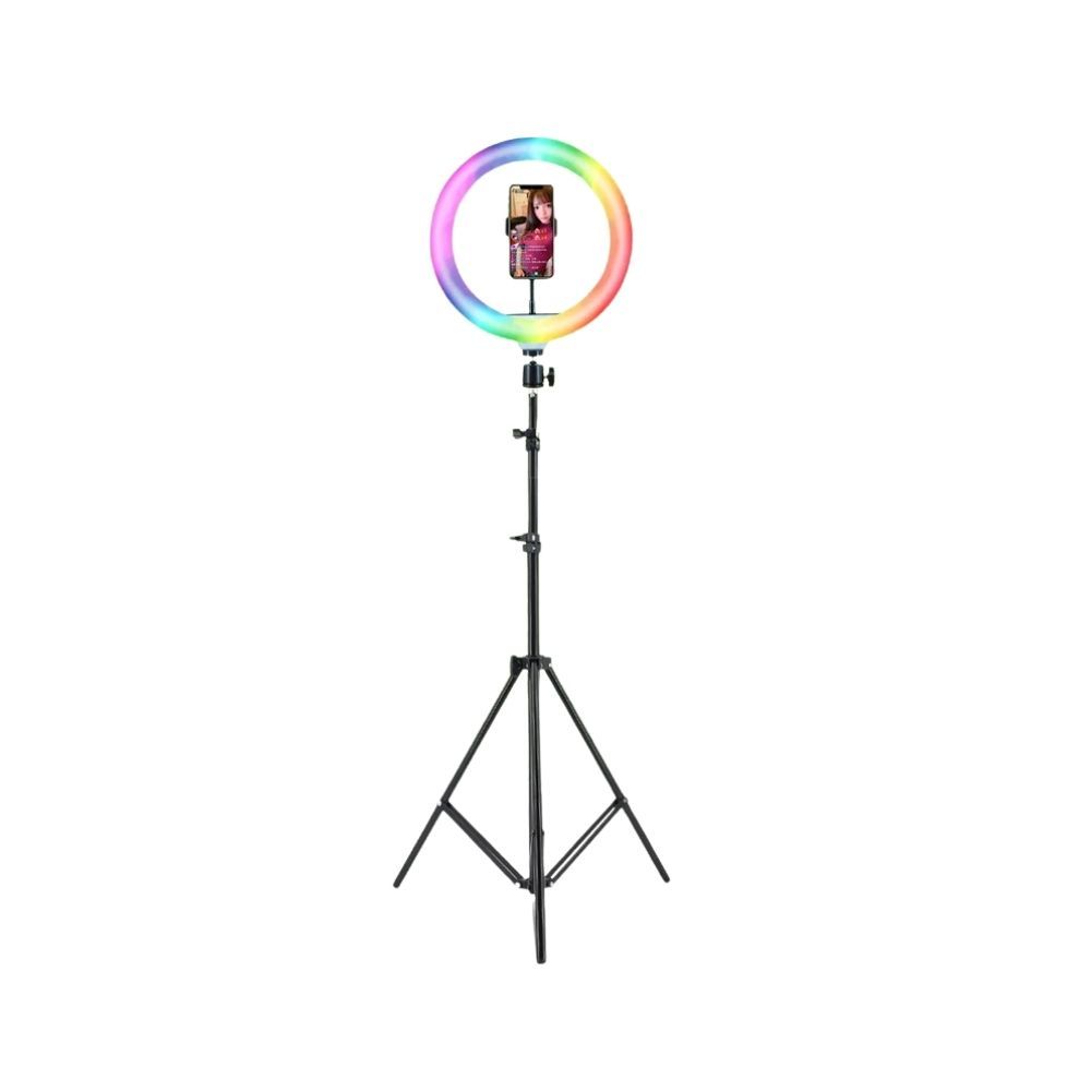 Aro de luz led colores rgb cálidos frios 30 cm con trípode 2 metros ...