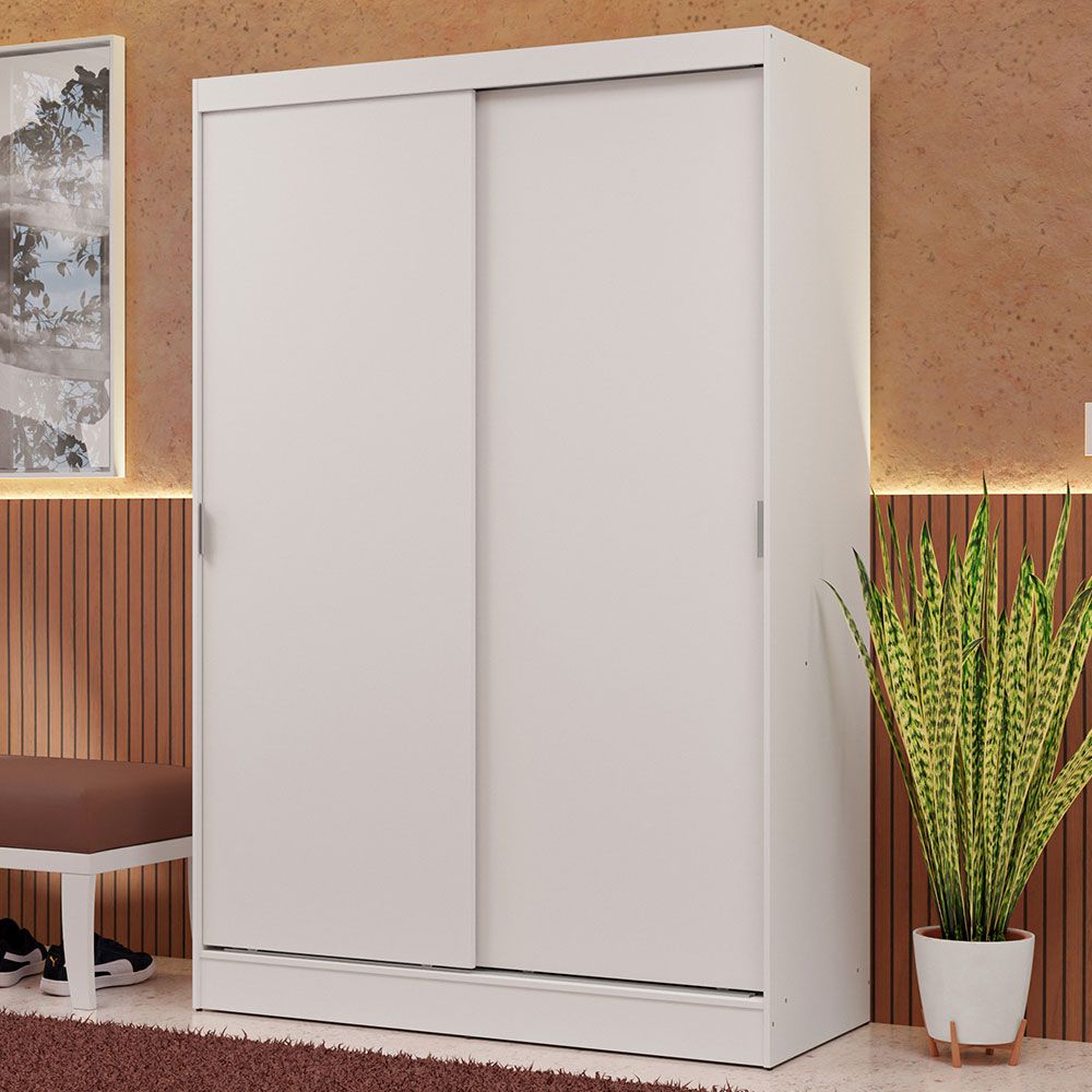 Placard Madesa Max 2 Puertas Corredizas 2 Cajones 119x183 Cm