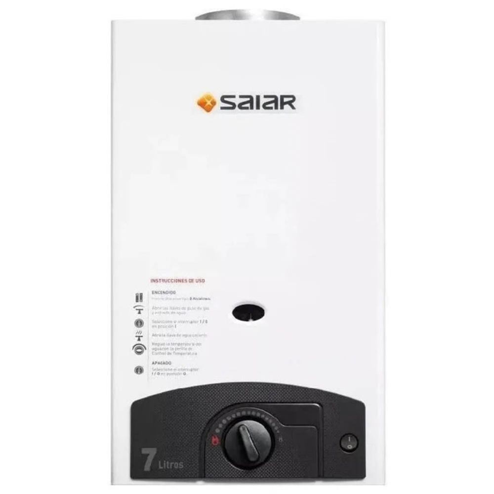 Calefon Saiar S7 7L Gas Natural 7 Litros Sin Llama Piloto