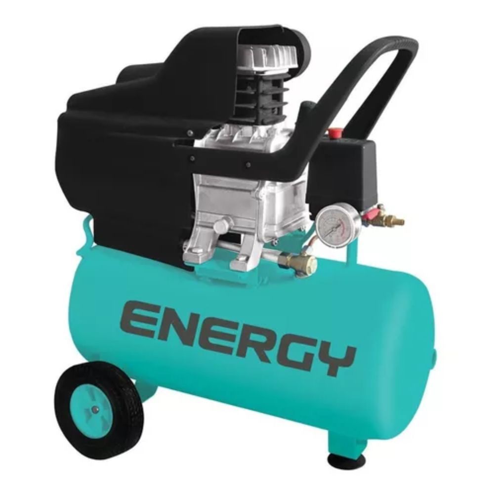 Compresor de aire eléctrico portátil Energy C40/2/25R celeste 220V 50Hz