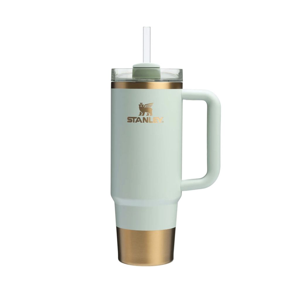 Vaso Stanley Quencher H2.0 887 ml Edición Limitada Celadon Gilded