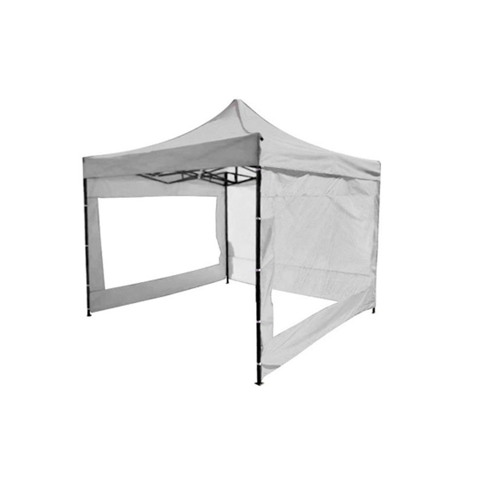 Gacebo Plegable Autoarmable Paredes 3x3 Impermeable Ventanas - BLANCO