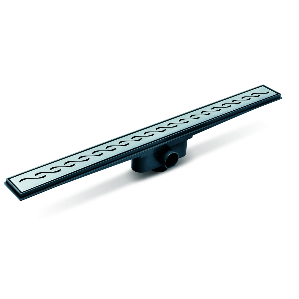 Rejilla Desagüe Ducha Acero Lineal Atrim GRIS MATE ONDA 60cm