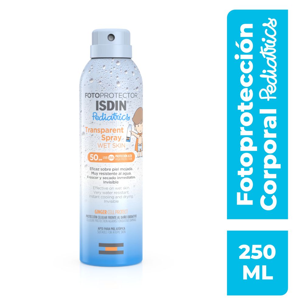 Fotoprotector Isdin Pediatrics Wet Skin Spf 50 Niños 250ml