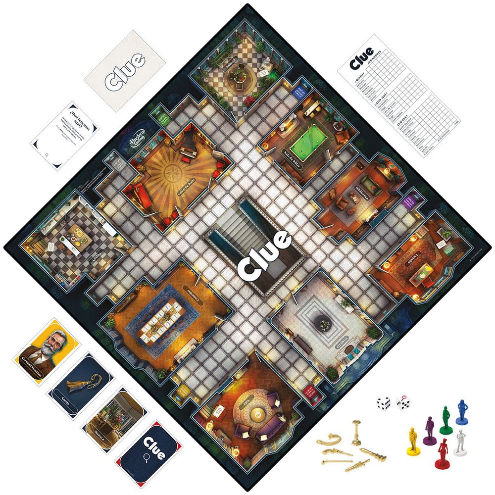 Hasbro Juego Clue Clasico de Misterio