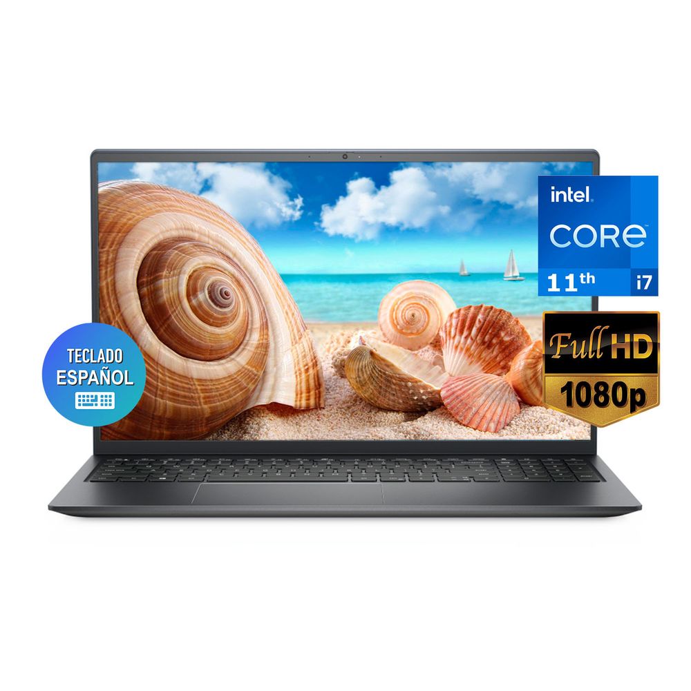 Notebook Dell Core i7 Win Intel / 8gb + 512 SSD / FHD 15.6