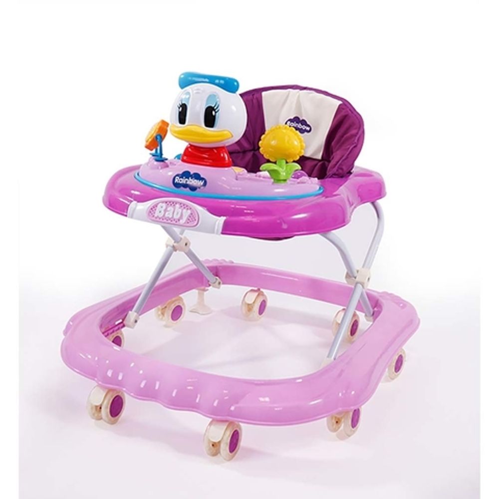 Caminador Andador para Bebe Cuak Mecedor Rainbow Violeta