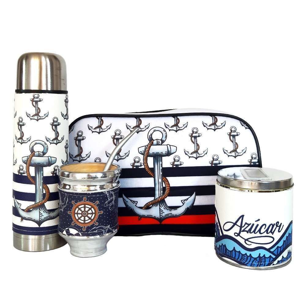 Kit de bolso de mano con termo Marinero