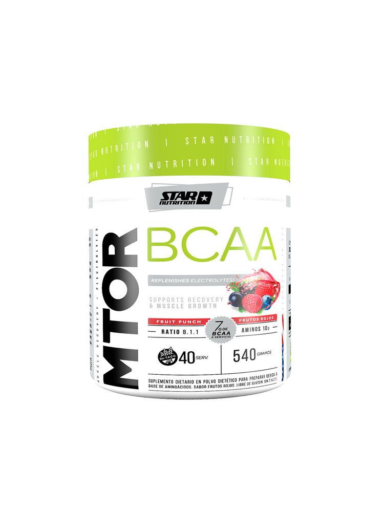 Mtor Bcaa X 540 Gr Star Nutrition Sabor Fruit Punch