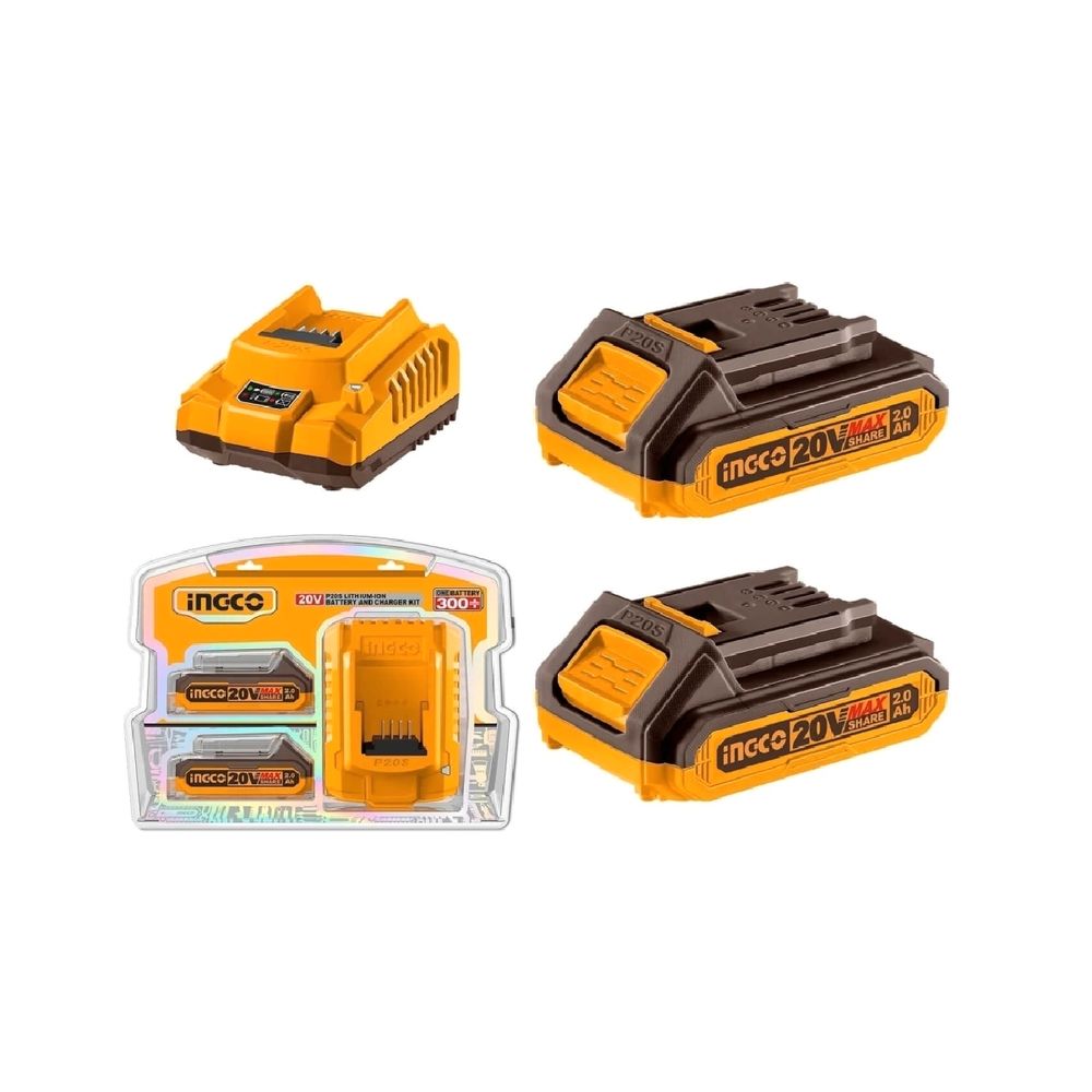 FBCPK1222-4- SET X2 BATERIAS 2AH (P20S) + CARGADOR 2A (P20S) INDUSTRIAL ...