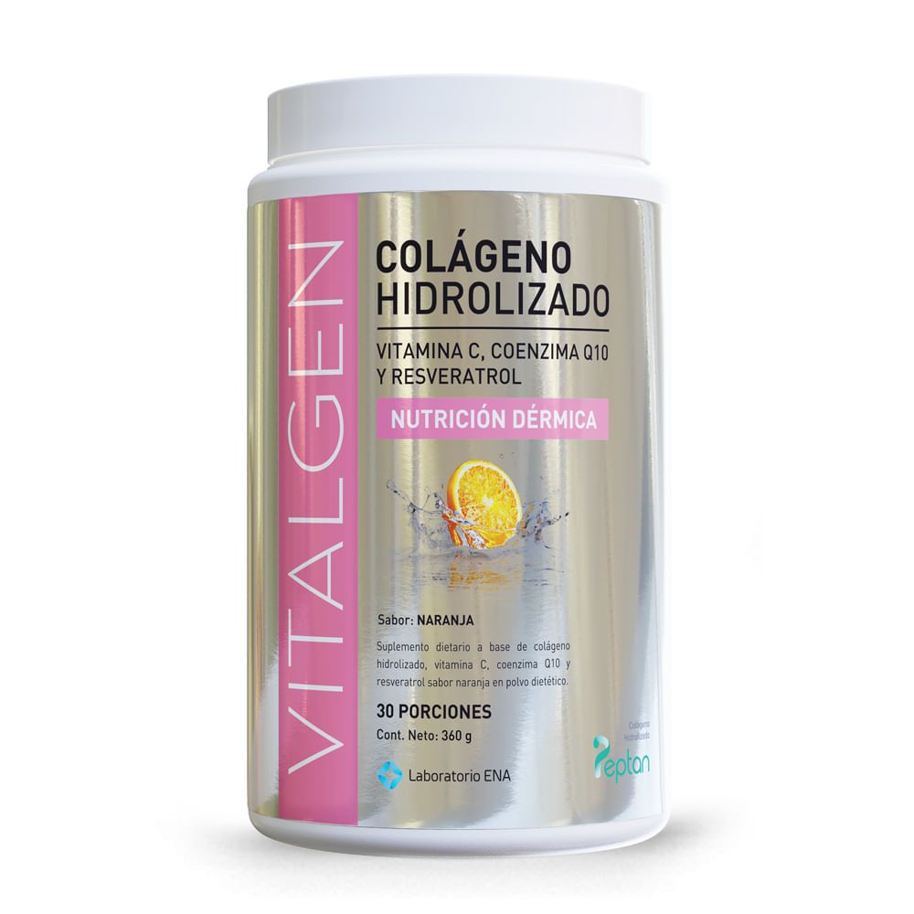 Suplemento Vitalgen Colageno Hidrolizado Naranja x 360gr