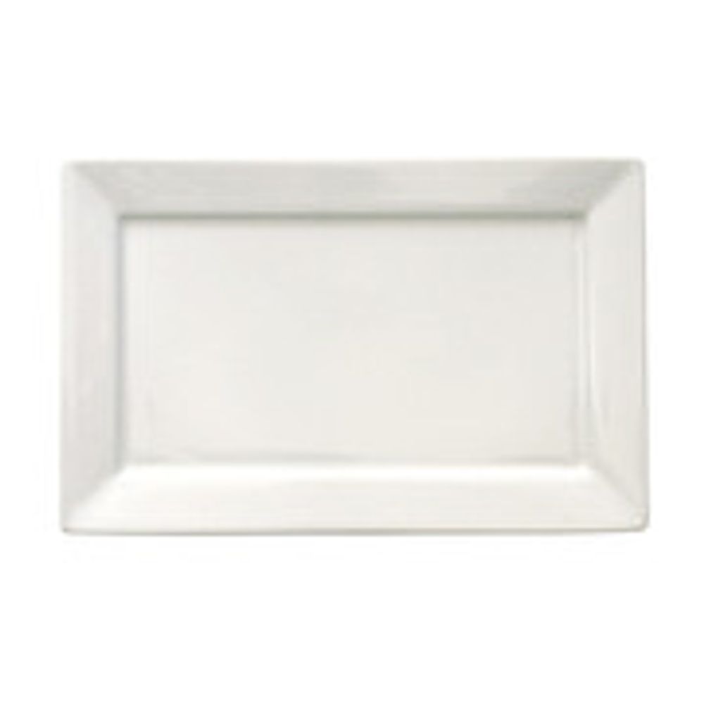 PLATO PLAYO 30x20 CM PORCELANA RECTANGULAR BLANCO - OX