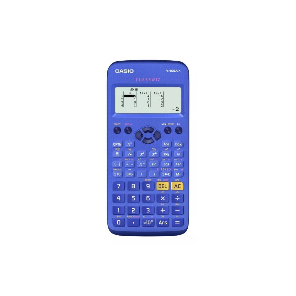 Casio Fx-82lax Calculadora Cientifica 275 Func - Color Azul