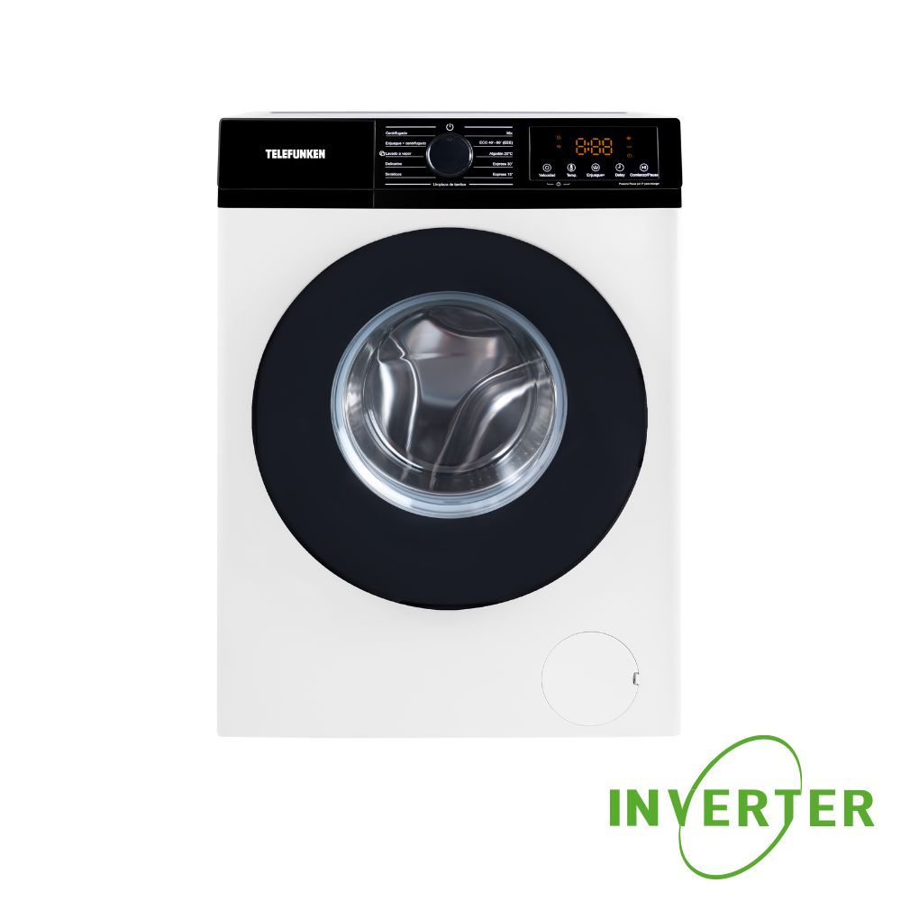 Lavarropas Inverter Carga Frontal 6Kg Telefunken TFK-WMCFWT