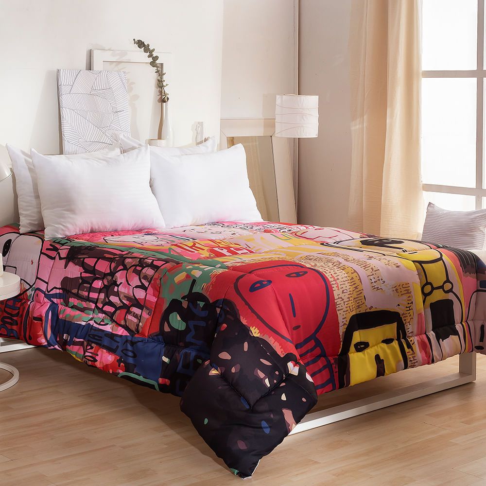 Acolchado Queen Milo Trueno