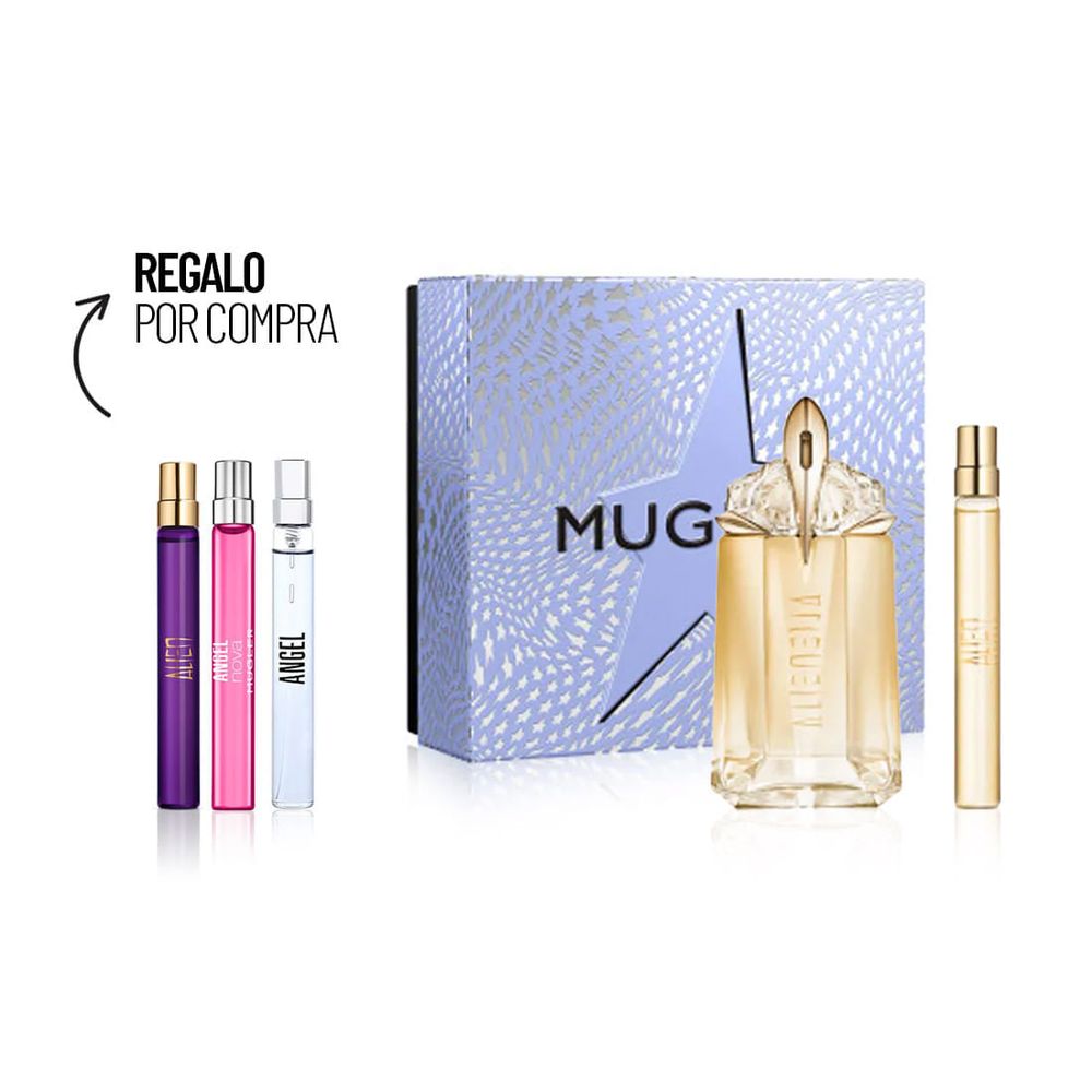 Kit Perfume Mujer Mugler Alien Goddess EDP 60 ml + Mini Tallas X3