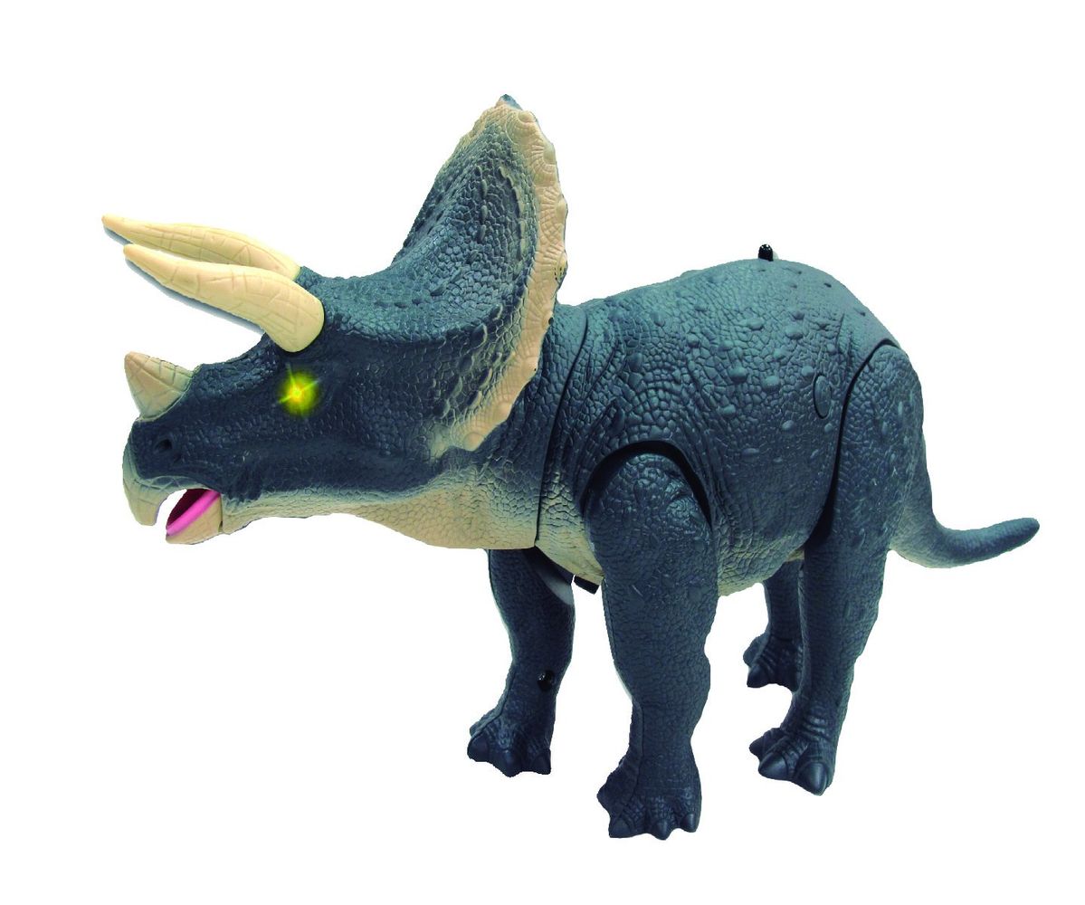 Mighty Megasaur Triceratops con sonido, camina y mueve el cuello 37 x ...