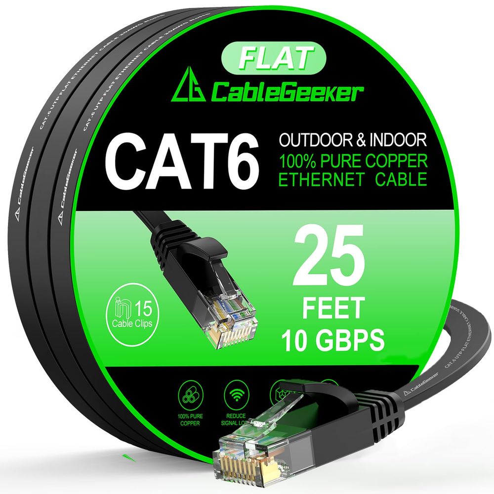 Cable Ethernet Cat6 High Speed 25ft