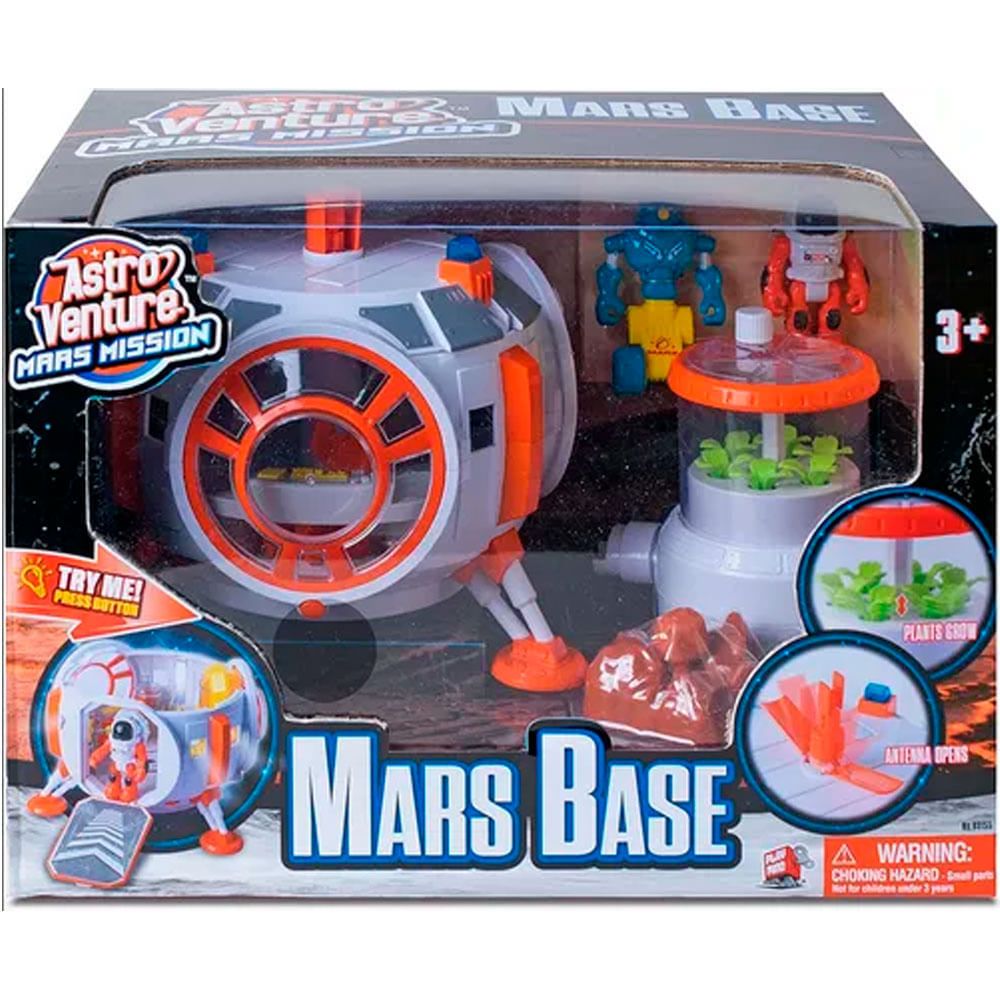 Astro Venture Playset Mars Mission Estacion con Luz